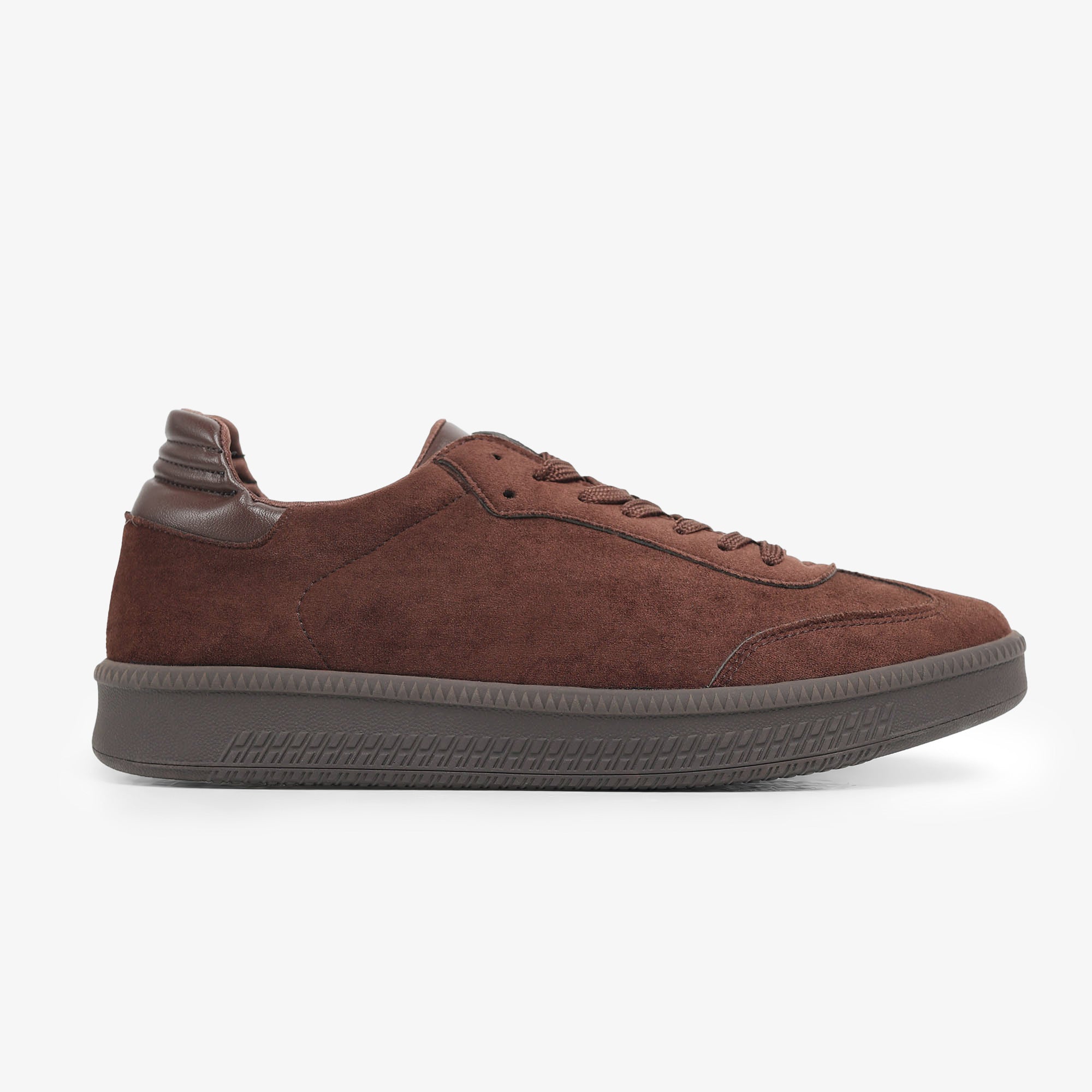 Travis Court Sneakers - Coffee | Premium Suede Court Style Sneaker – Fadano