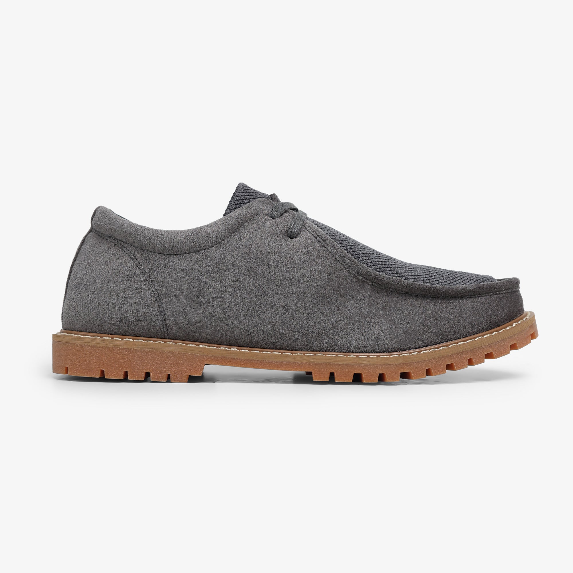 Belford Moc Toe – Dark Grey | Soft Suede Build and Traction Lug Sole ...